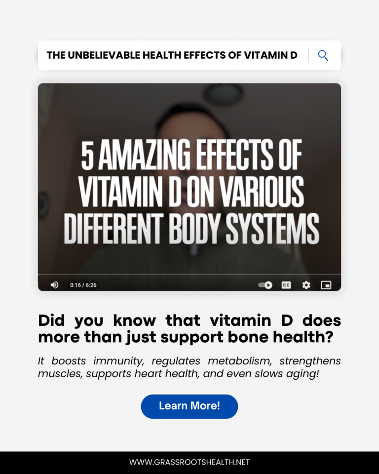 The Vital Role of Vitamin D: 5 Essential Health Benefits - GrassrootsHealth